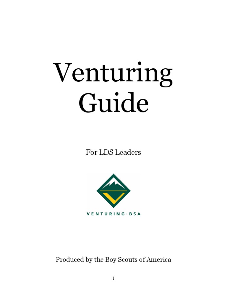 Venturing Guide: For LDS Leaders | PDF | Boy Scouts Of America | Latter ...