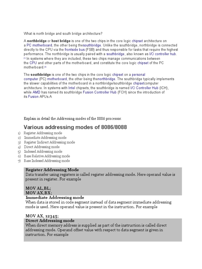Northbridge and Southbridge: Understanding the Core Components of PC ...