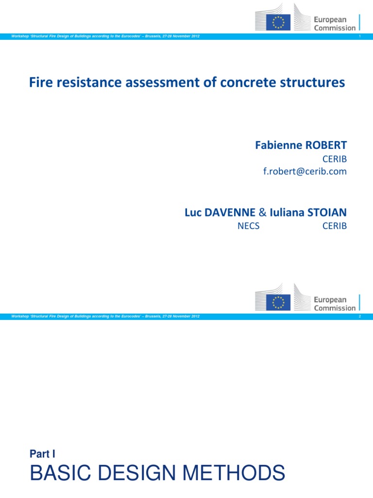 Fire Resistance Assessment of Concrete Structures | PDF | Beam ...