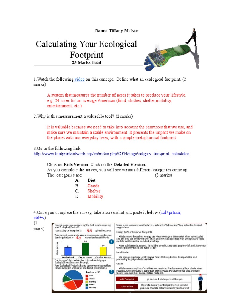 Understanding Your Ecological Footprint | PDF