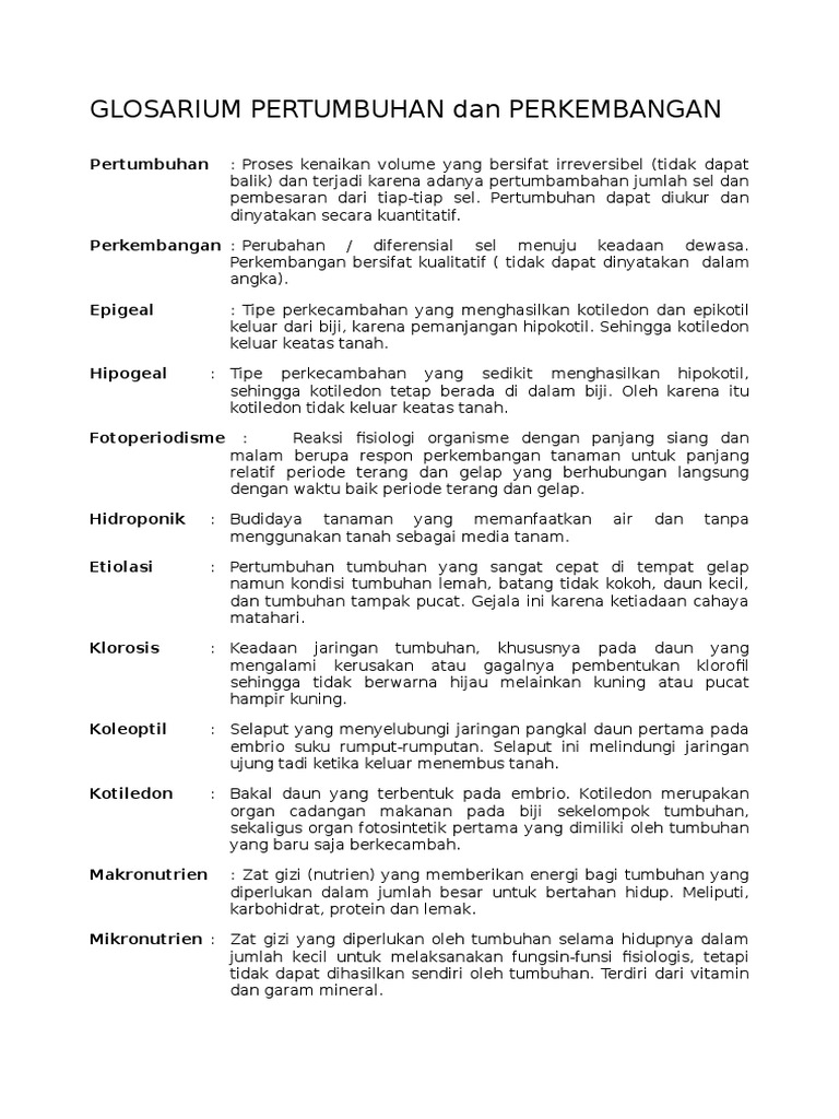 Glosarium Biologi | PDF