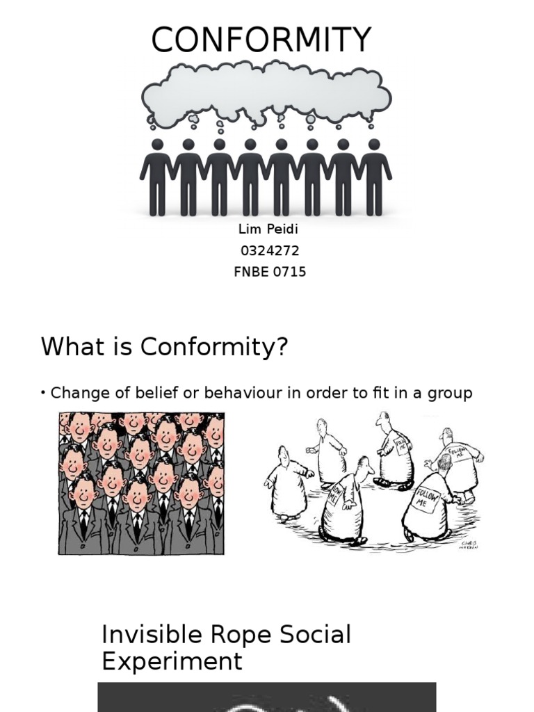 Understanding Conformity in Social Psychology | PDF
