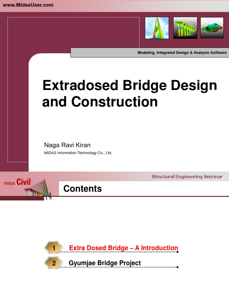 Gumjae Bridge - Extradosed Bridge Parametric Study | PDF | Bridge ...