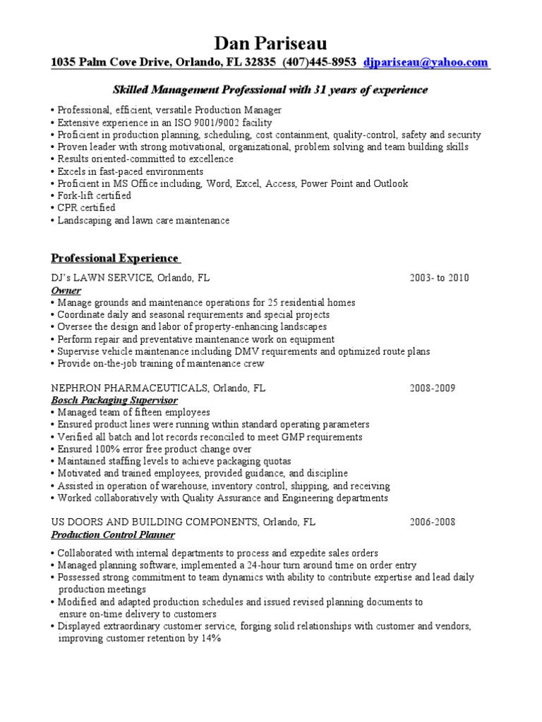 Resume of Djpariseau | PDF | Quality Assurance | Business