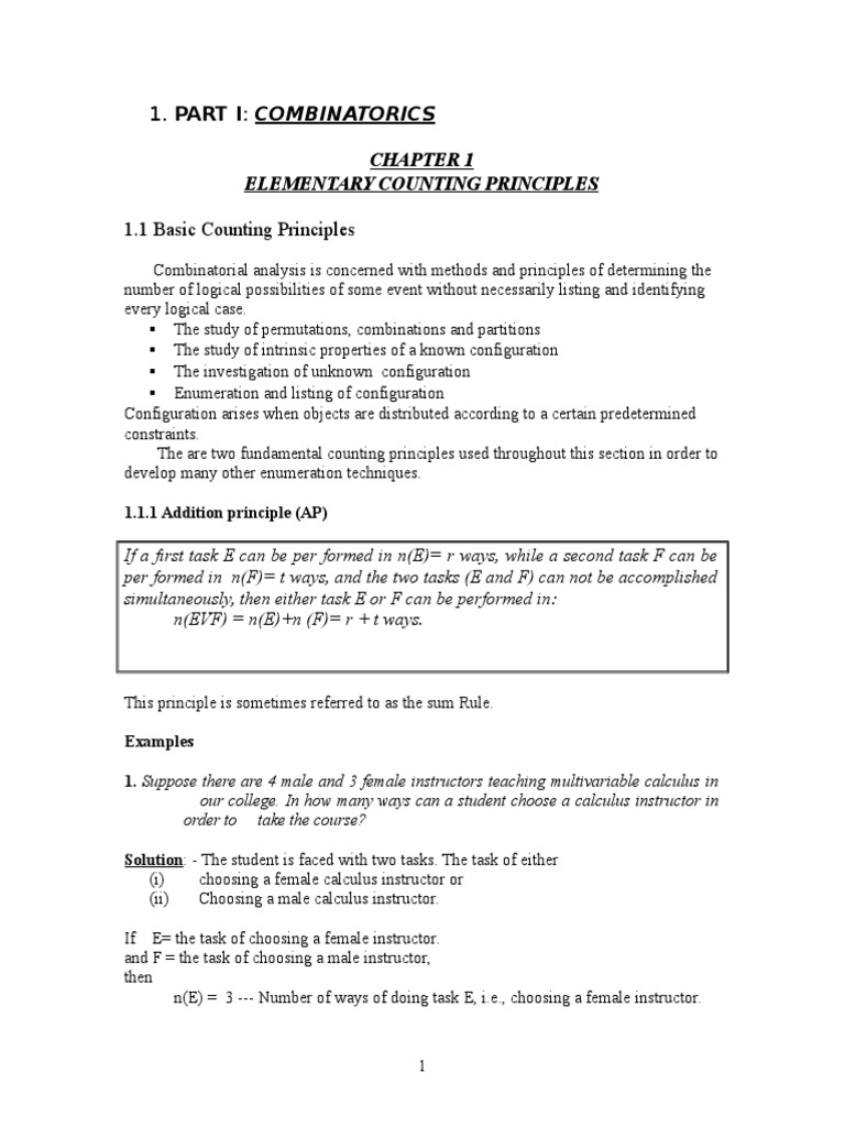 Discrete Doc123 | PDF | Combinatorics | Permutation