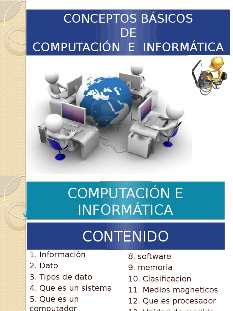 CONCEPTOS BÁSICOS Computacion e Informatica | PDF | Memoria del ...