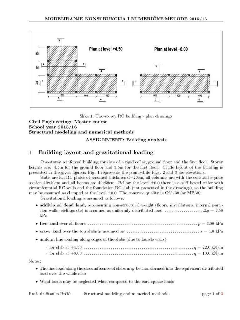 Building Analysis: Structural Modeling 2015 | PDF | Applied And ...