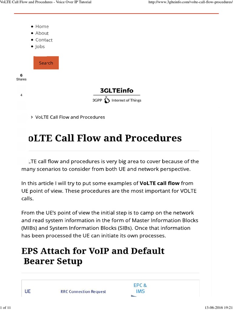 VoLTE Call Flow and Procedures Guide | PDF | Computers | Technology ...