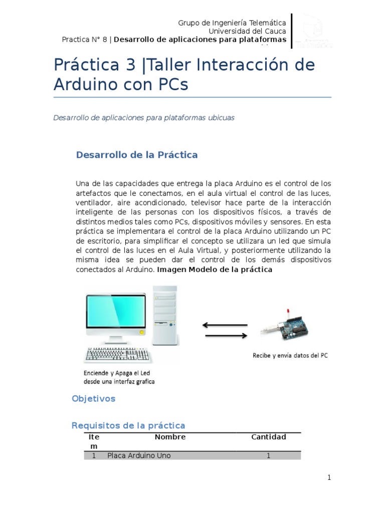 Práctica 3. Taller Interacción de Arduino Con PCs | PDF | Eclipse (software) | Java (lenguaje de ...