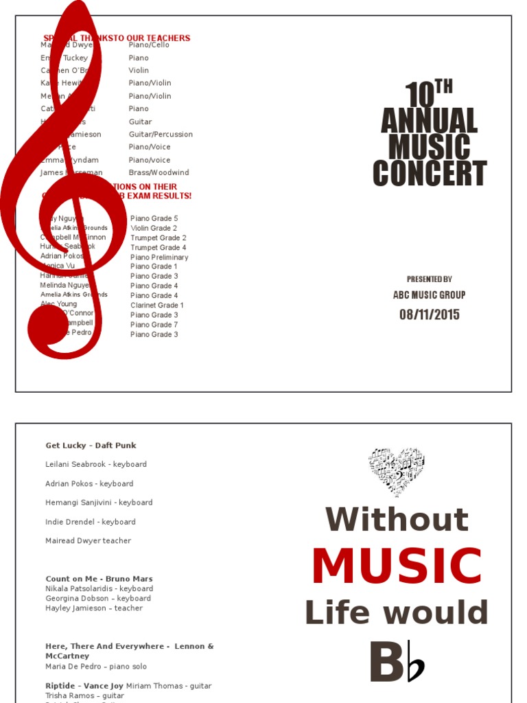 Music Concert Highlights and Thanks | PDF | Music Technology | Popular ...