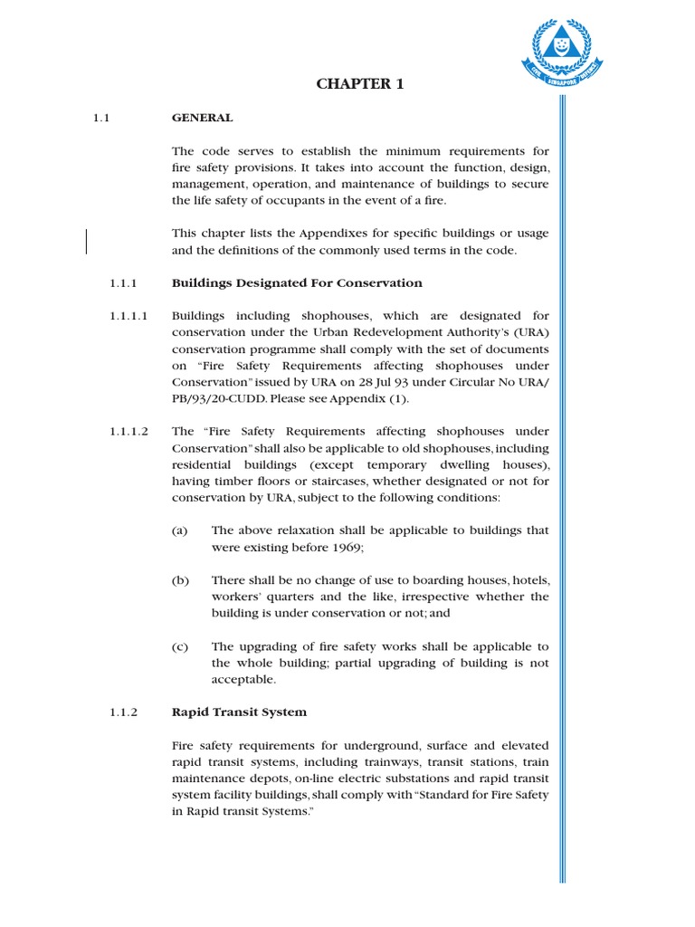 Singapore Fire Code 2013 | PDF | Flammability | Wall