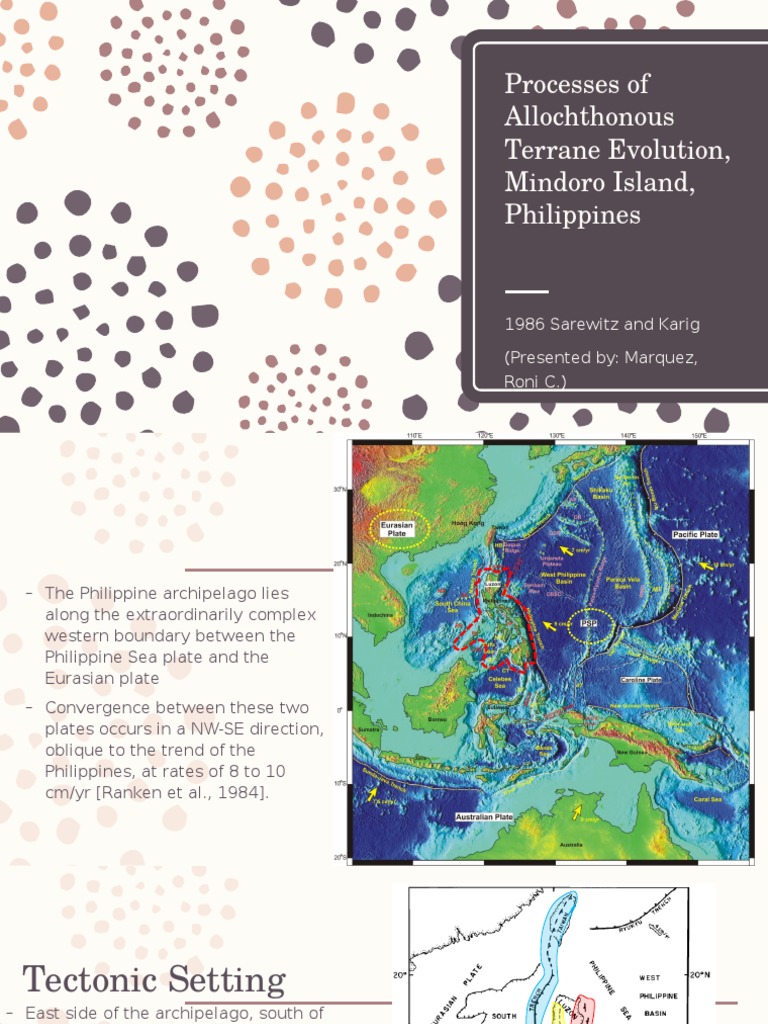 Processes of Allochthonous Terrane Evolution, Mindoro Island | PDF ...