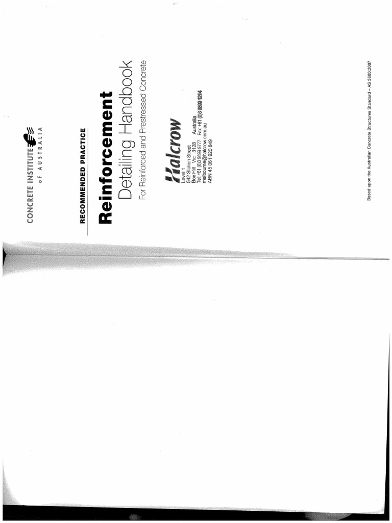 Reinforcement - Detailing - Handbook Concrete Institute of Australia ...