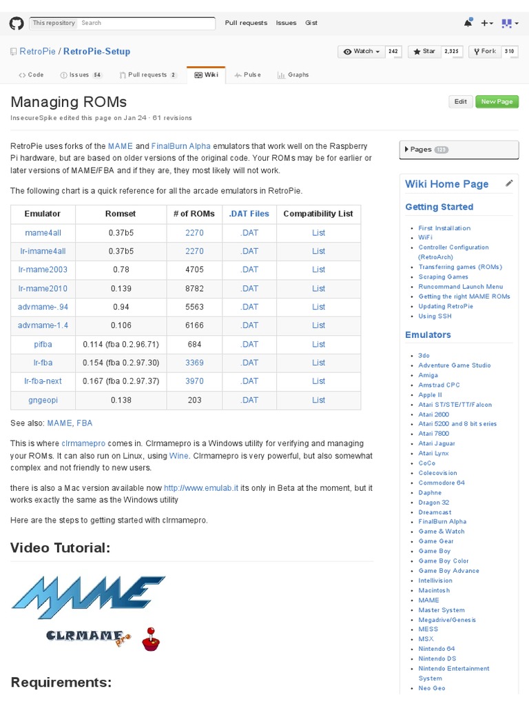 Managing ROMs RetroPie - RetroPie-Setup Wiki | PDF | Nintendo ...