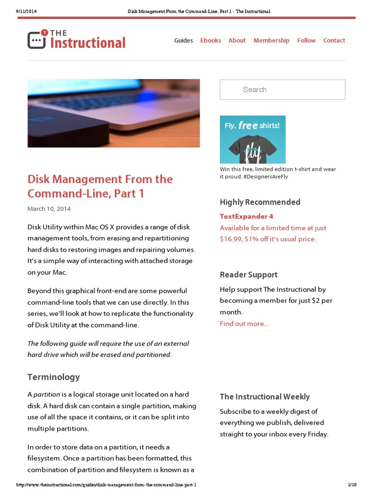 Disk Management From The Command-Line, Part 1 - The Instructional | PDF ...