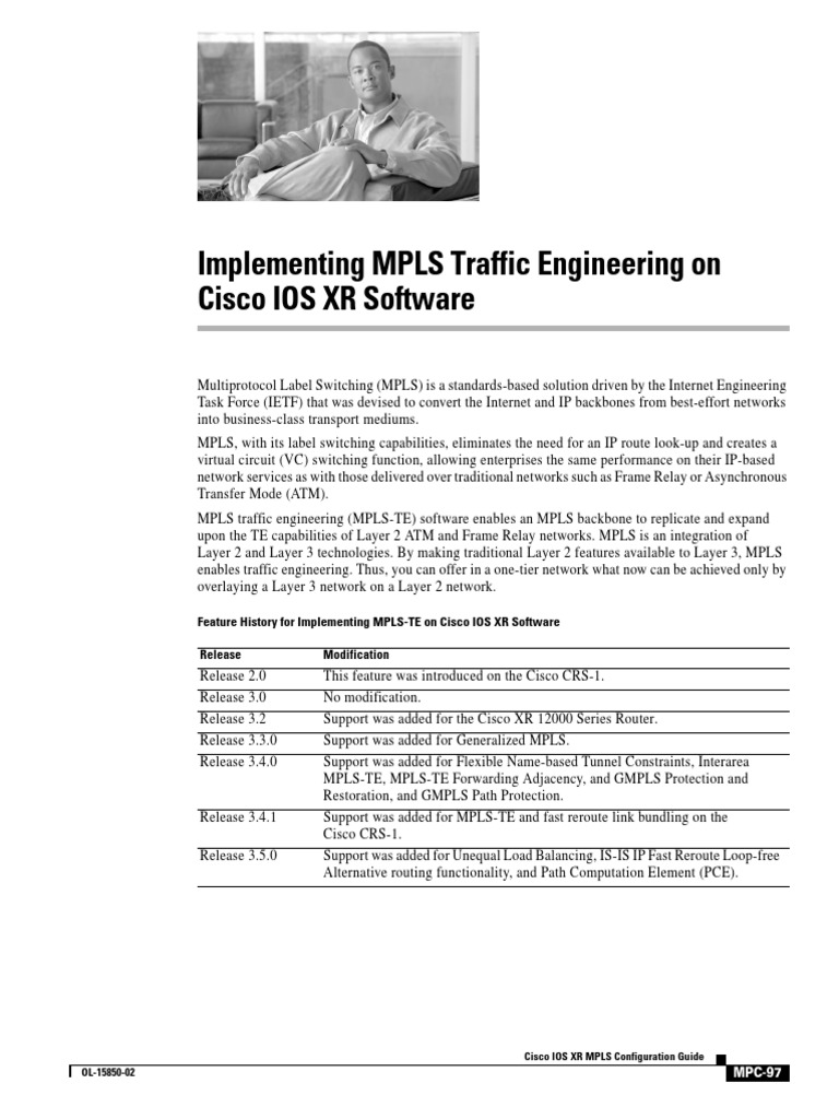 Implementing MPLS Traffic Engineering On Cisco IOS XR Software | PDF ...