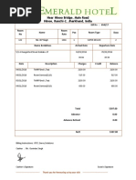 Hotel Bill Format | PDF | Business
