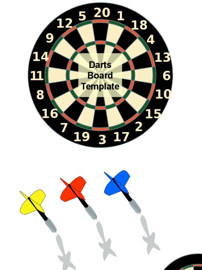 Darts Board Template | PDF | Art