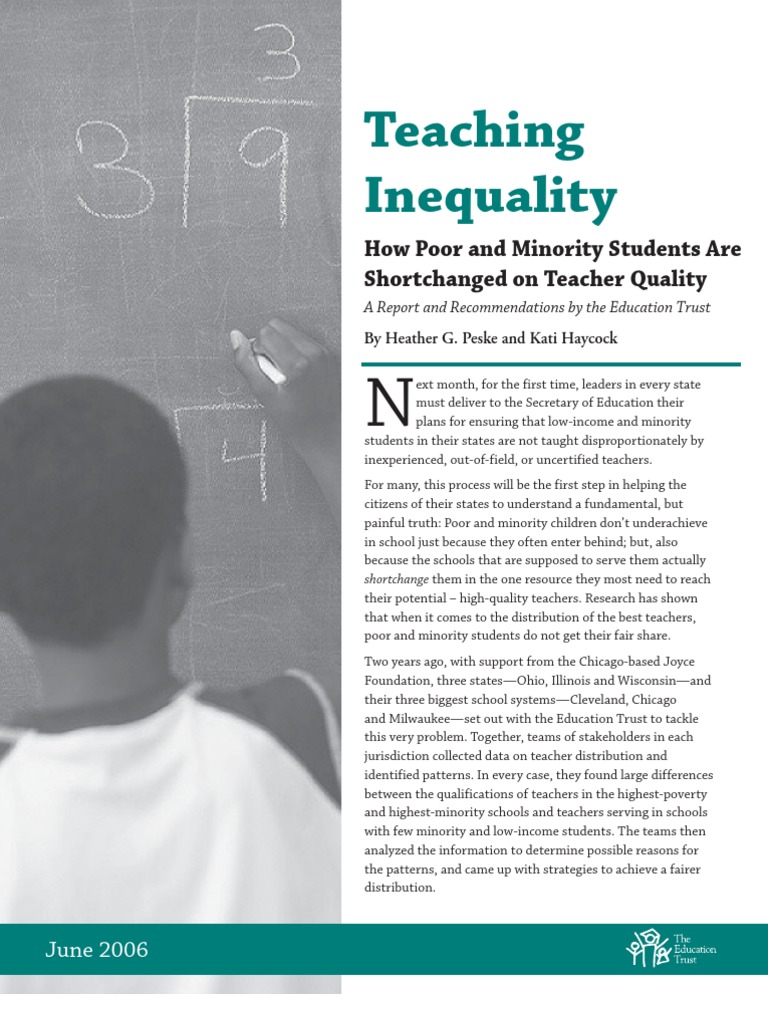 Teaching Inequality How Poor And Minority Students Are Shortchanged On