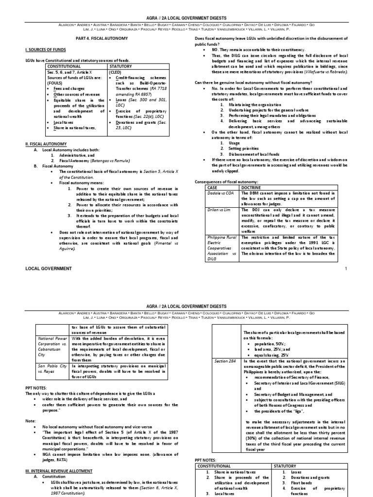 Chapter 4. Fiscal Autonomy | PDF | Local Government | Withholding Tax