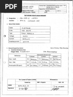 RSP-PROJ - ELEC - CABLE - 03 - Hipot Test Report of Cable | PDF