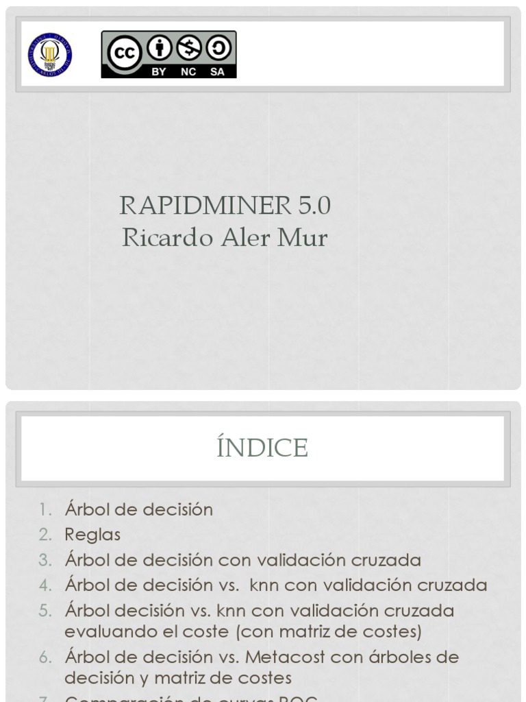 Tutorial Rapidminer | PDF