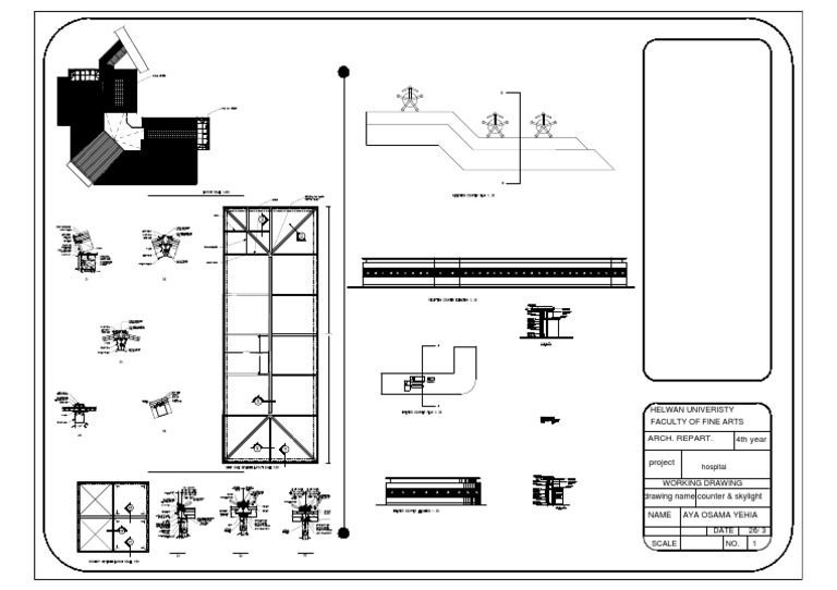Hospital Counter & Skylight Drawing | PDF | Science & Mathematics ...