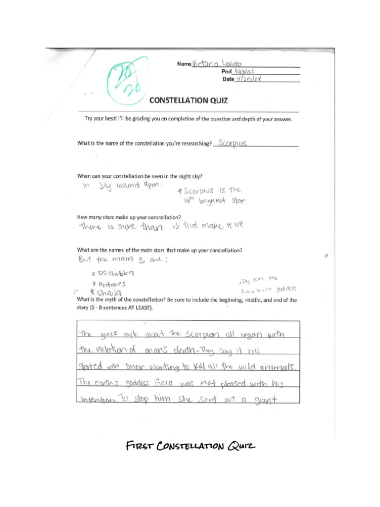 Constellation Tests | PDF