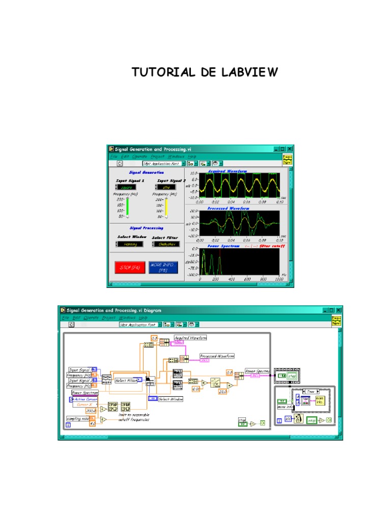 Tutorial De Labview Pdf Lenguaje De Programación Programación De