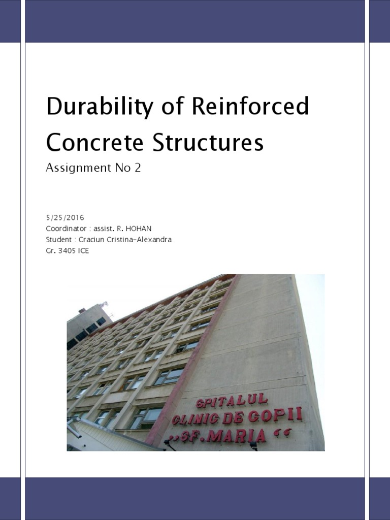 Durability Issues in Concrete Structures | PDF