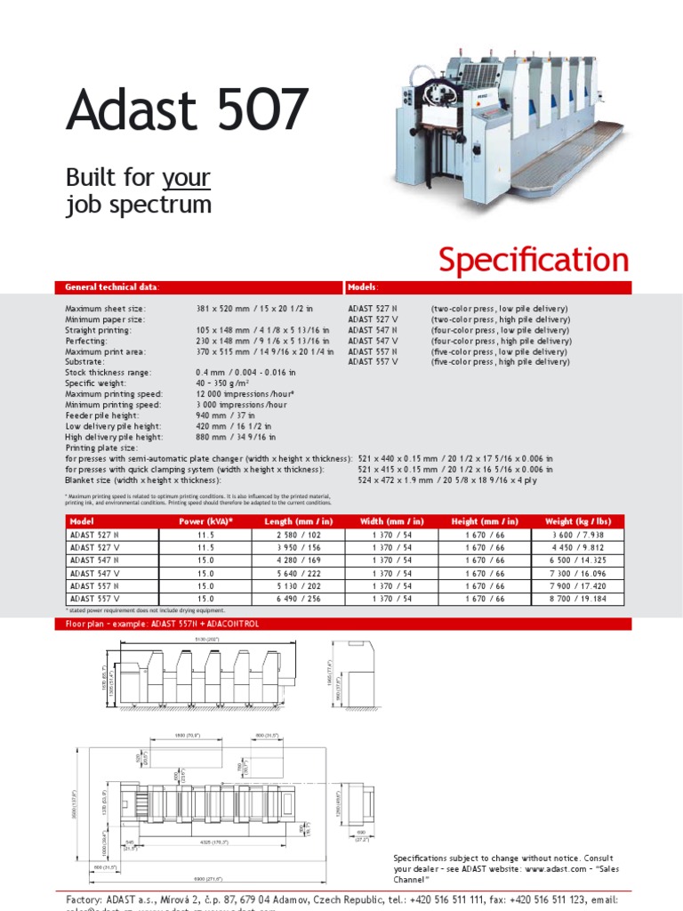 Adast 507 AJ 15 8 | PDF | Printer (Computing) | Automation