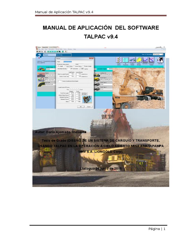 06.-Manual de Aplicación TALPAC v9.4 | PDF | Point and Click | Transporte