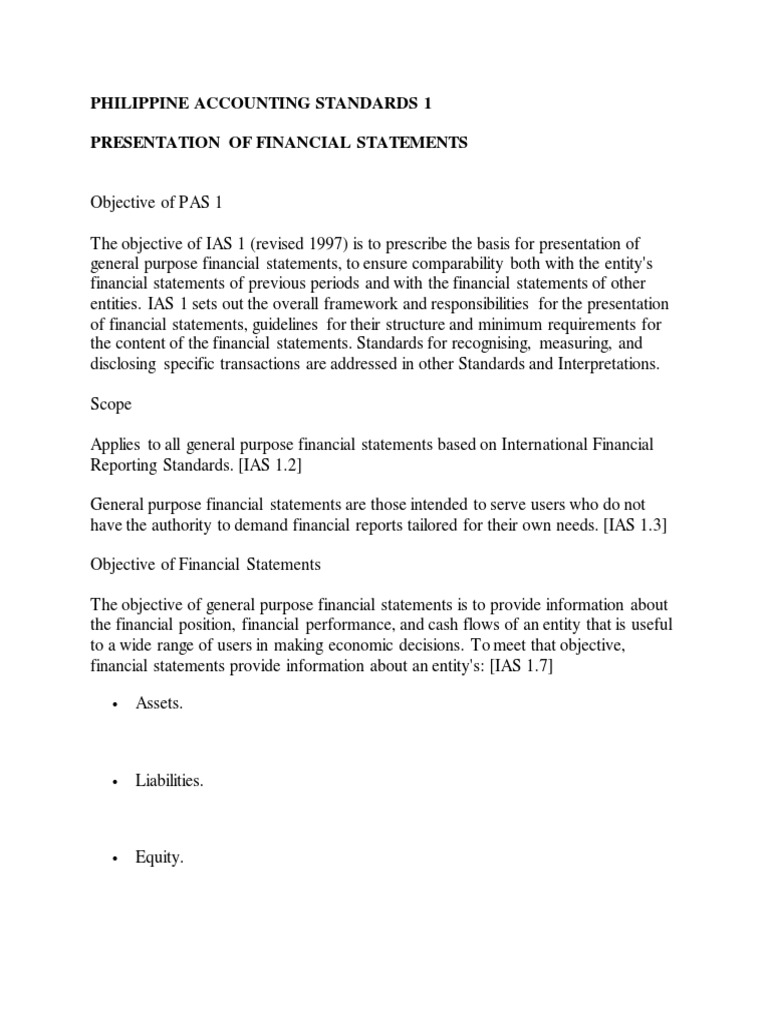 Pas 1 | Download Free PDF | Income Statement | Financial Statement