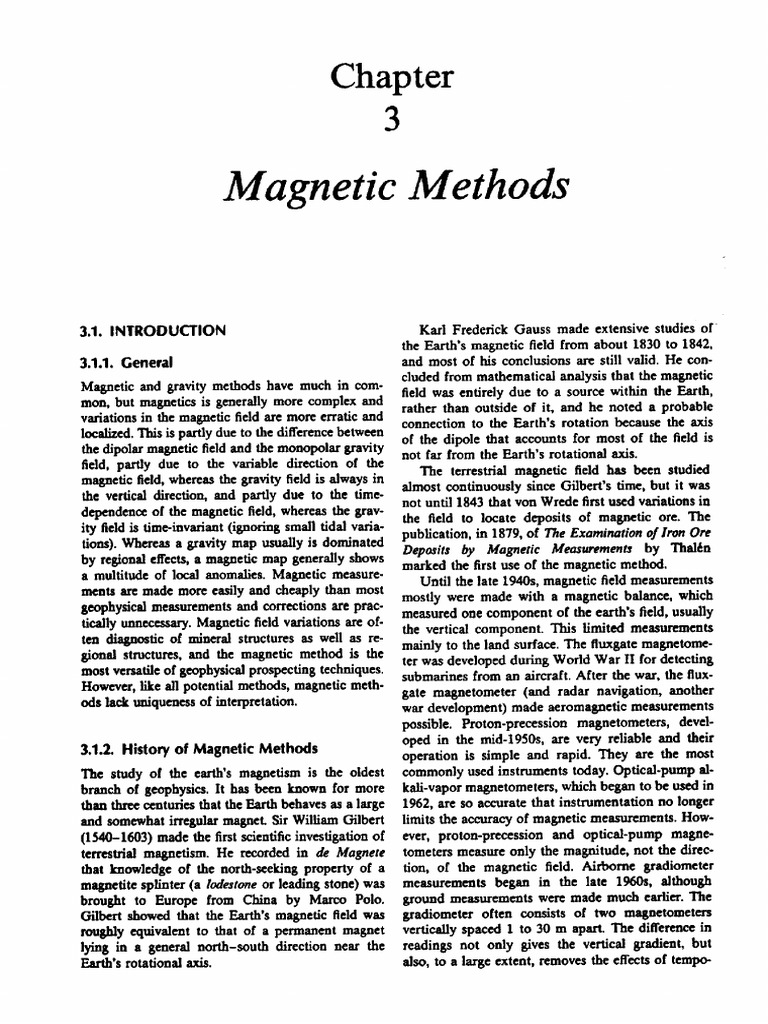 Chapter 3-Magnetic Methods | PDF