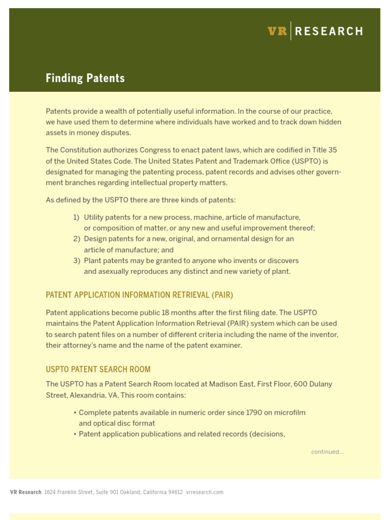 How To Read A Patent | PDF | Patent Application | Patent