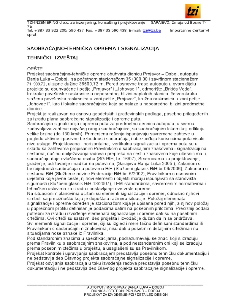 1.3 Tehnicki Izvjestaj | PDF