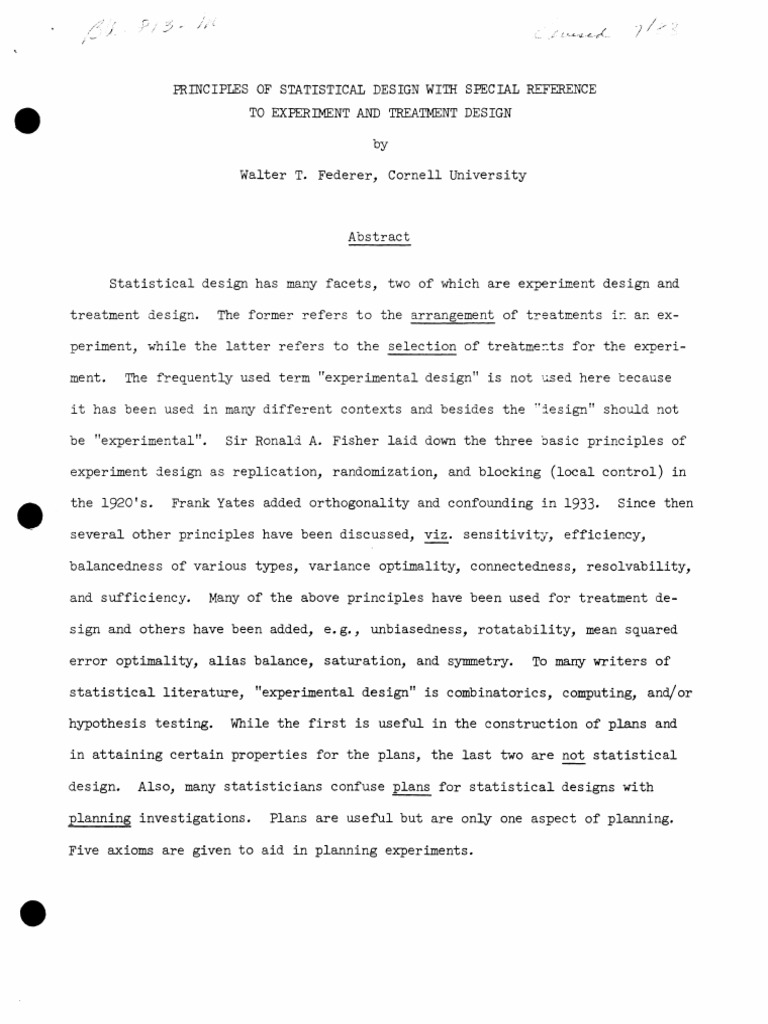 Rumus Federer | PDF | Design Of Experiments | Experiment