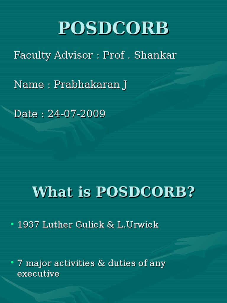 Posdcorb Concept | PDF | Government | Public Sphere