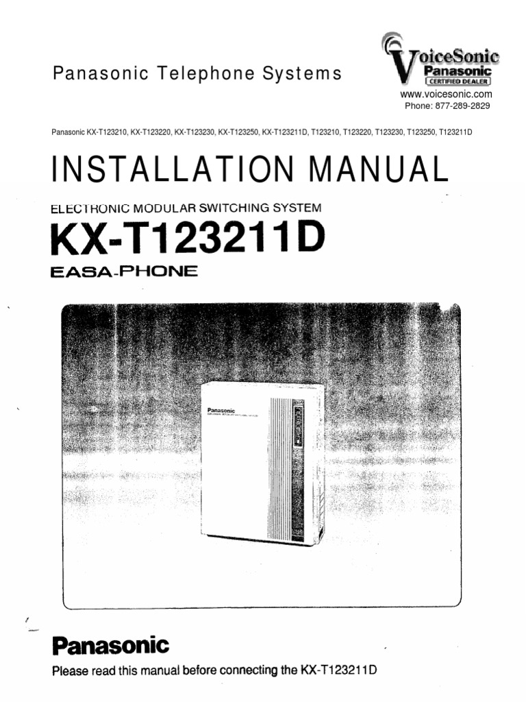 Central Pabx Panasonic | PDF | Electrical Connector ...