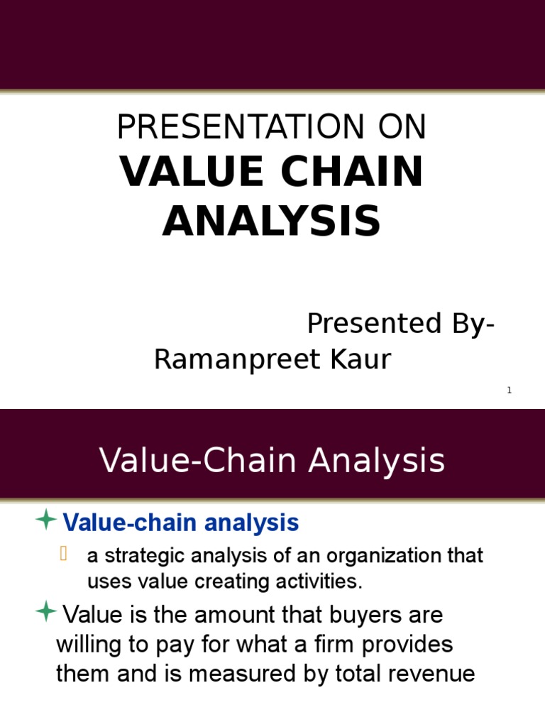 Value Chain Analysis | PDF | Value Chain | Logistics