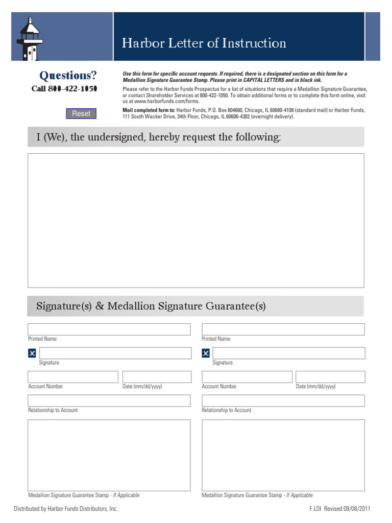Medallion Signature Guarantee Instructions | PDF
