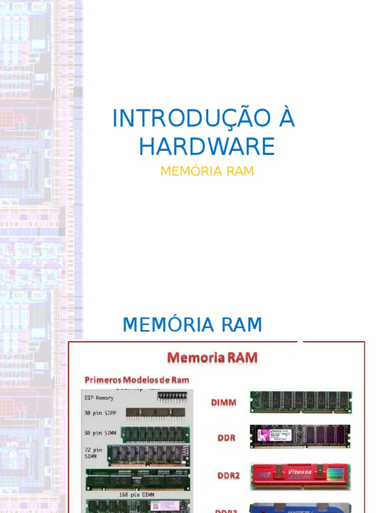 Conceitos de Memória RAM e Memoria Rom | PDF | Memória de acesso ...