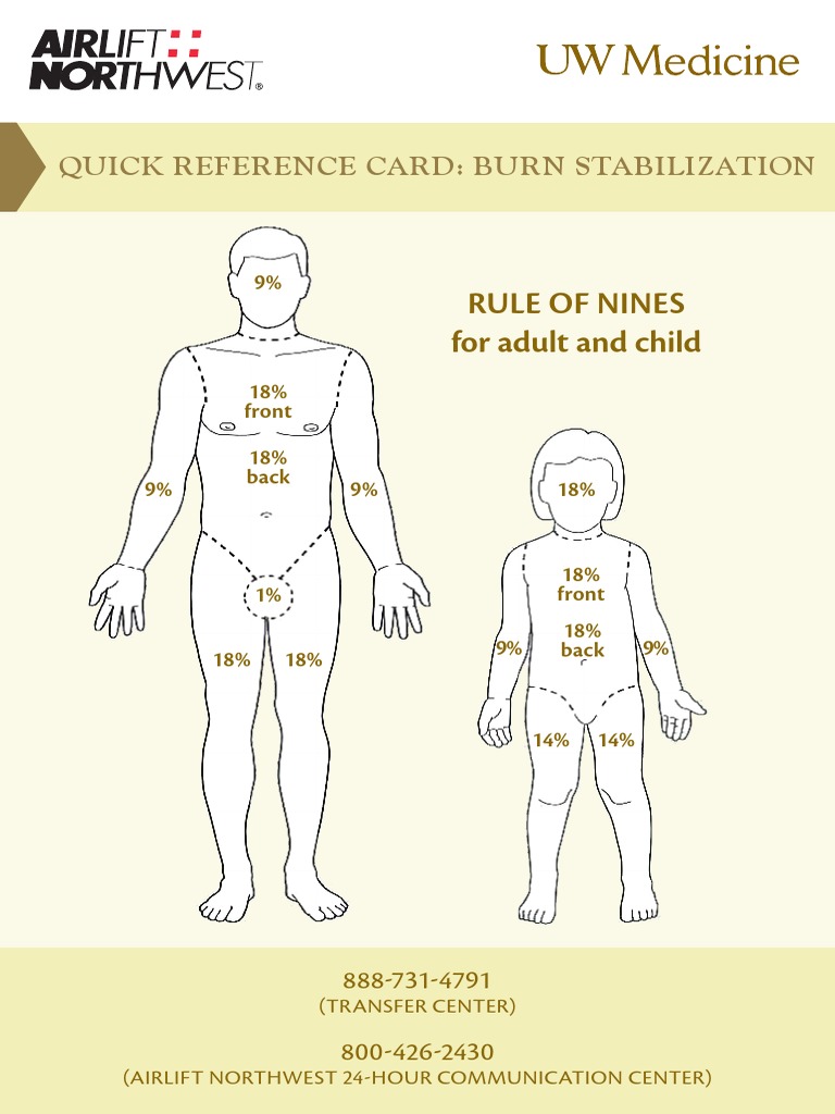 Pediatric and Adult Burn Assessment Guide | PDF | Self-Improvement ...
