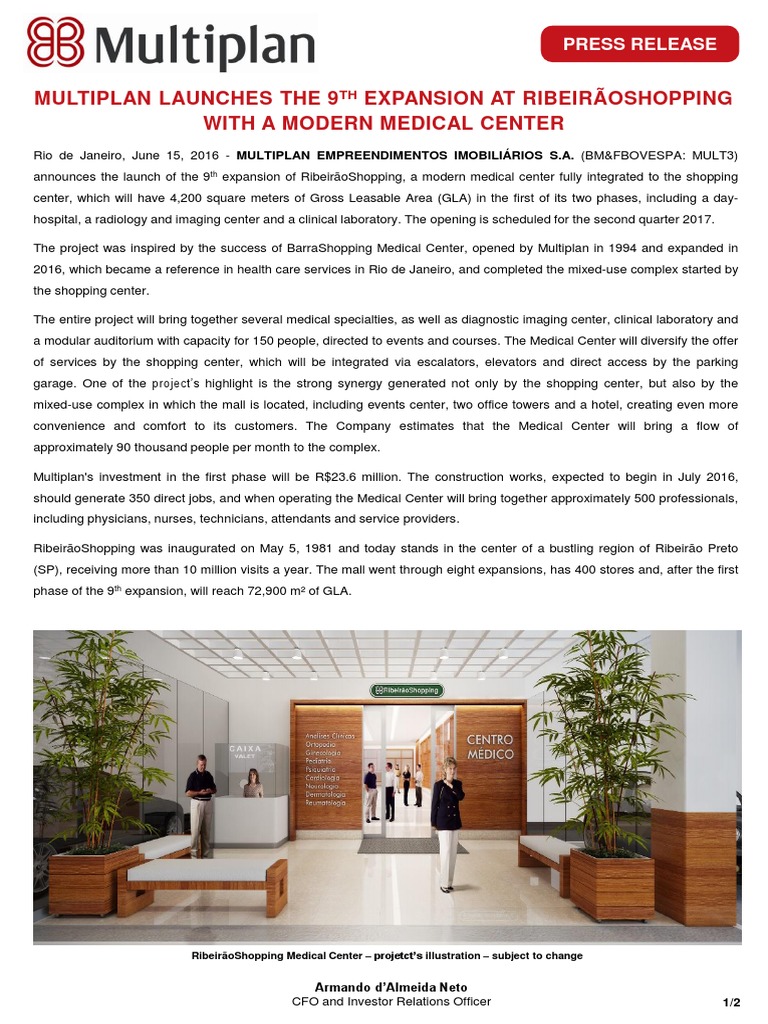 Multiplan Launches The 9th Expansion at Ribeir?oShopping With A Modern ...