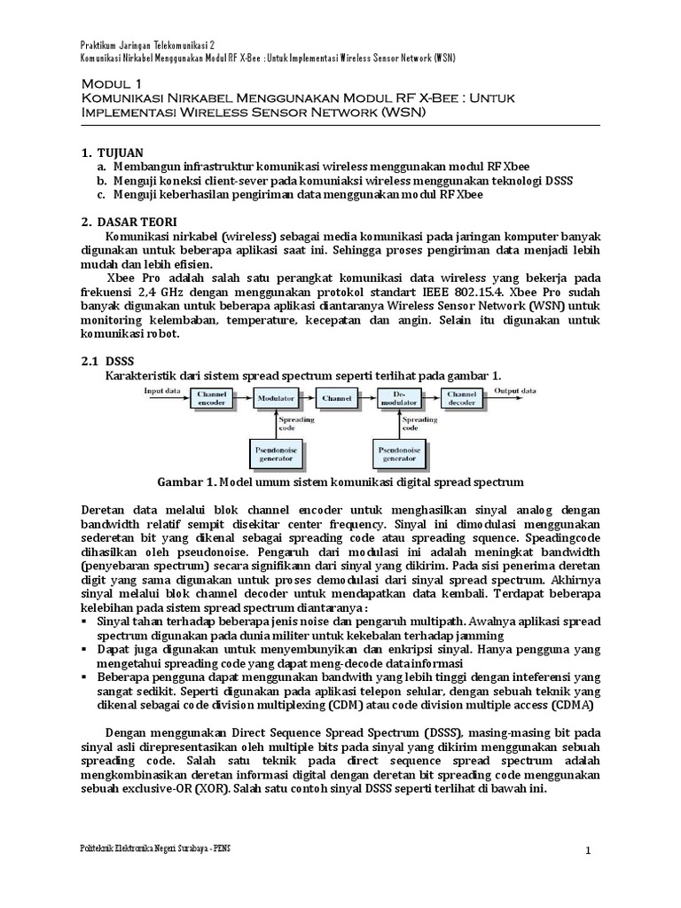 Modul 1 JarTel 2 XBee | PDF