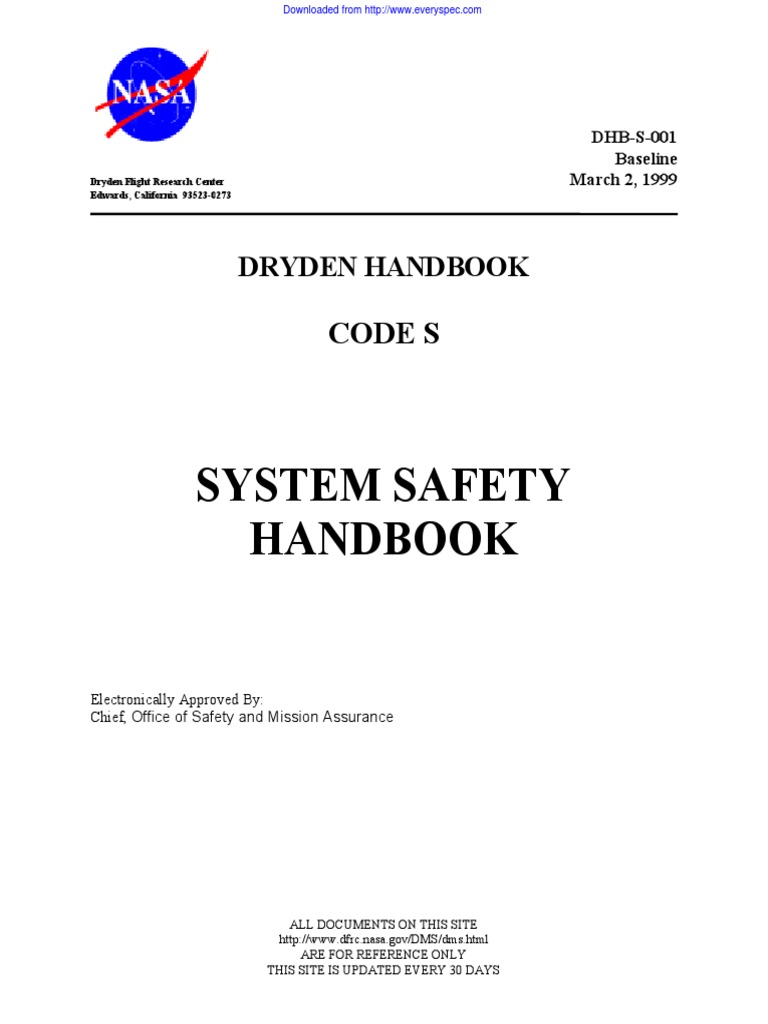 NASA System Safety Handbook Overview | PDF | Project Management | Safety