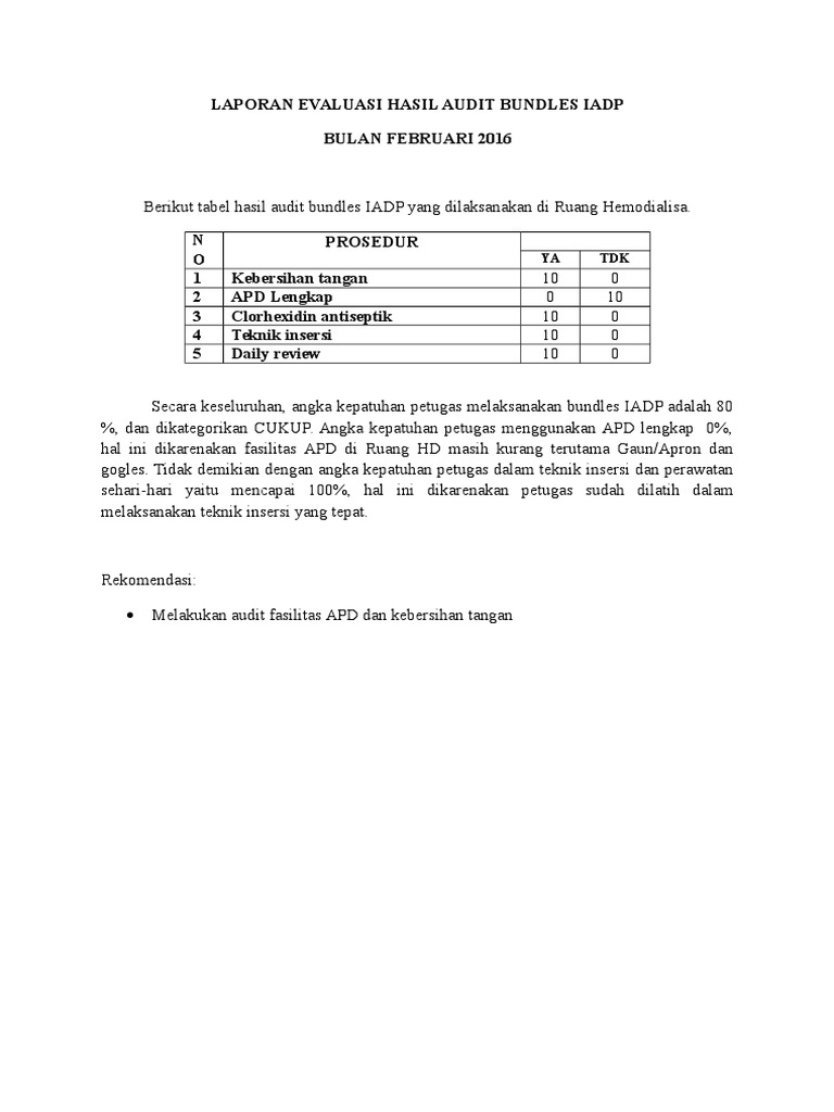 Laporan Bundle IADP | PDF