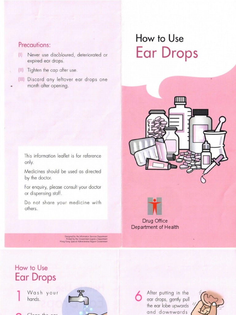 How To Use Ear Drops | PDF