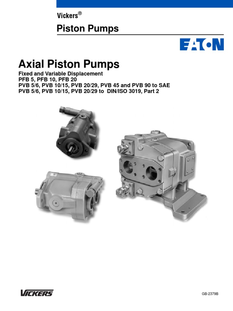 Axial Piston Pumps Vickers | PDF | Pump | Chemical Engineering