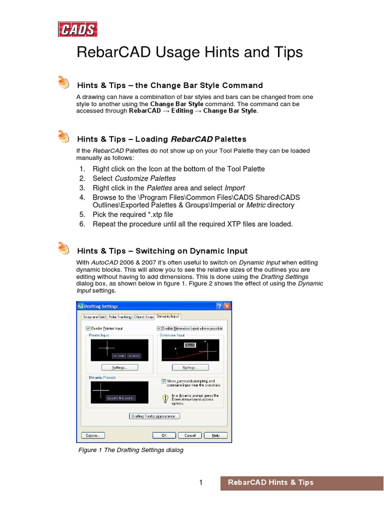 RebarCAD Tips for Efficient Usage | PDF | Command Line Interface ...